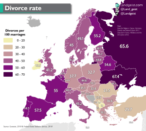 Divorce Rate in Europe – Landgeist