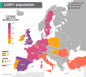 LGBT+ Population in Europe – Landgeist