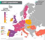 LGBT+ Population in Europe – Landgeist