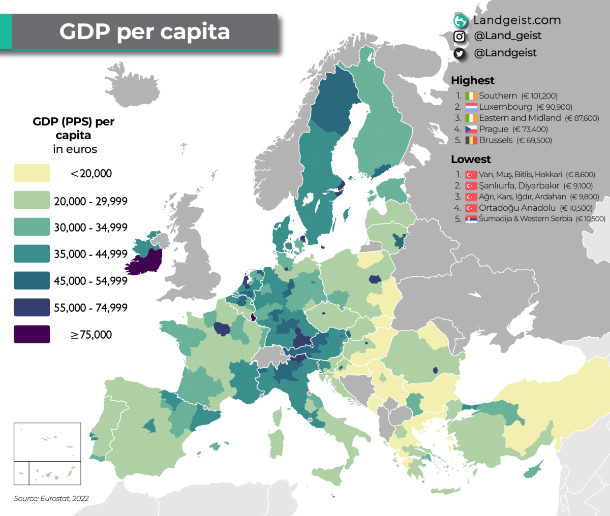 Regional GDP per Capita in Europe – Landgeist